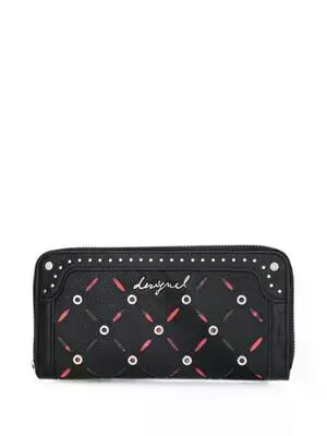 Desigual Stud-embellished Wallet - Black