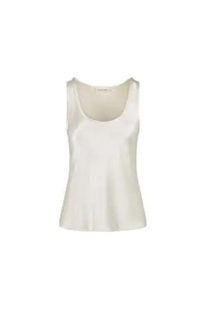 HEIRLOME Adau Silk Satin Tank Top - Ivory