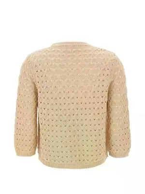 KANGRA Textured Knit Cotton Cardigan