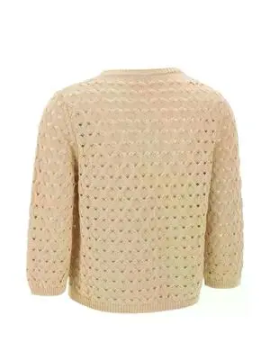 KANGRA Textured Knit Cotton Cardigan