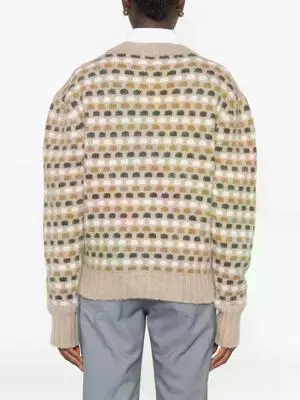 Marni Geometric Pattern V-neck Cardigan