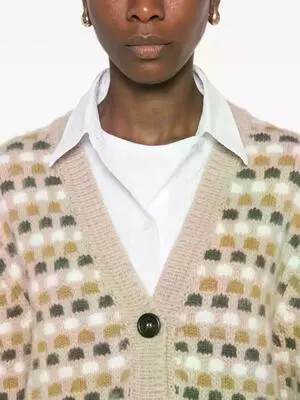 Marni Geometric Pattern V-neck Cardigan