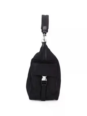Prada Logo Plaque Tote Bag