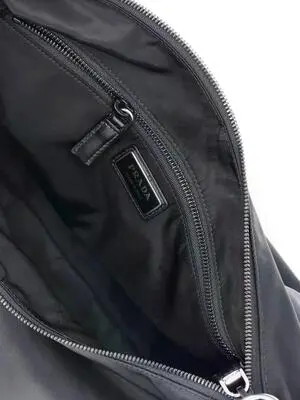 Prada Logo Plaque Tote Bag