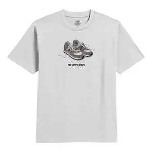 NEW BALANCE Grey Days 574 T-shirt Asia Sizing - White