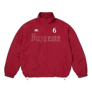 Supreme X Umbro Rhinestone Track Jacket - Red
