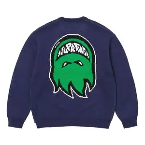 Supreme X Spitfire Ss26 Sweater - Navy