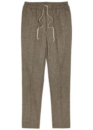 Rick Owens Slim-leg Wool Sweatpants