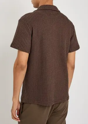 RAITH Marcos Waffle-knit Cotton-blend Shirt