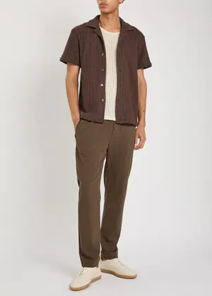 RAITH Marcos Waffle-knit Cotton-blend Shirt