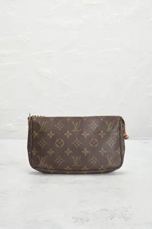 LOUIS VUITTON Monogram Pochette Accessoires Shoulder Bag - Brown
