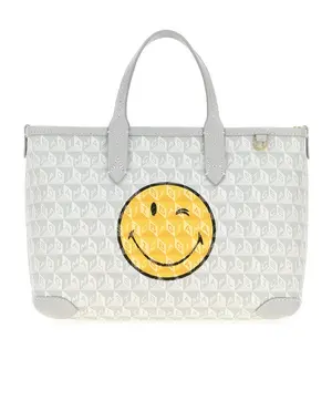 ANYA HINDMARCH Printed Top Handle Bag - White