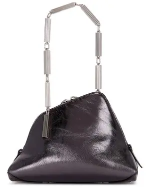 Attico La Scala Clutch - Dark Grey