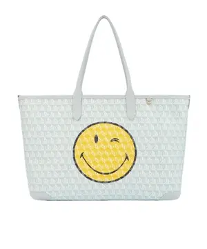 ANYA HINDMARCH I Am A Plastic Bag Printed Canvas Tote Bag - Frost