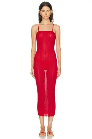 HAIGHT. Ivana Midi Knit Dress