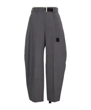 Sacai Casual Pants With Belt Loops - Grey
