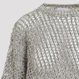 Brunello Cucinelli Crewneck Open-knit Jumper