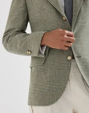 Brunello Cucinelli Long Sleeved Plaid Blazer - Gray