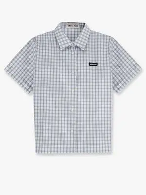 Miu Miu Madras Cotton Shirt - Multicolor