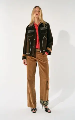 SIEDRES Vera Cotton-blend Cargo Trousers