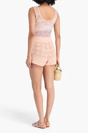 Zimmermann Pointelleknit Cotton Shorts