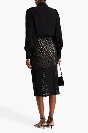 Zimmermann Pussybow Crepe Shirt