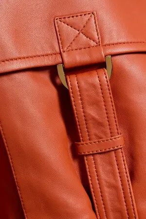 Zimmermann Gathered Leather Jacket
