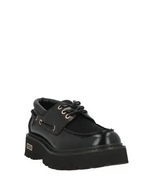 CULT Lace-up Leather Shoes With Calf Hair Accents