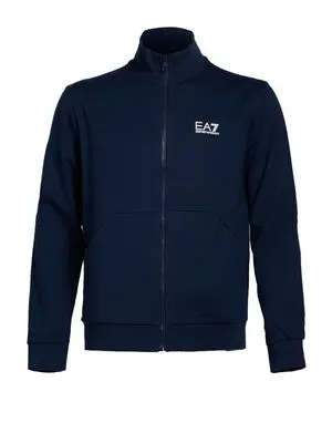 EA7 French Terry Tracksuit Jacket - Navy