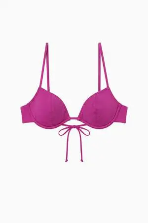 Ulla Johnson Floria Tie Bikini Top - Plum