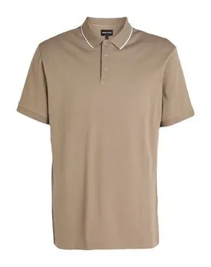 Giorgio Armani Polo Shirt Light Brown Size Cotton