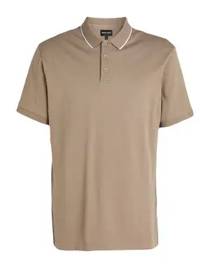 Giorgio Armani Polo Shirt Light Brown Size Cotton