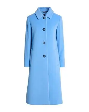 Cinzia Rocca Icons Coat Sky Size Wool, Polyamide, Cashmere - Blue