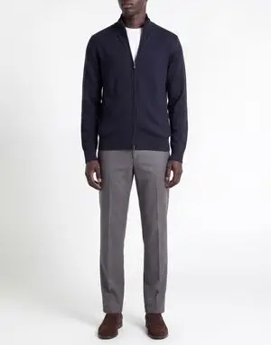 Alpha Studio Midnight Merino Wool Zip Cardigan
