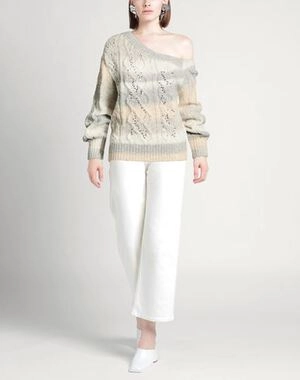 NO SECRETS Striped Sequined Sweater