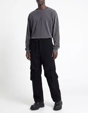 DISCLAIMER Polyester Cargo Pants With Belt Loops - Black