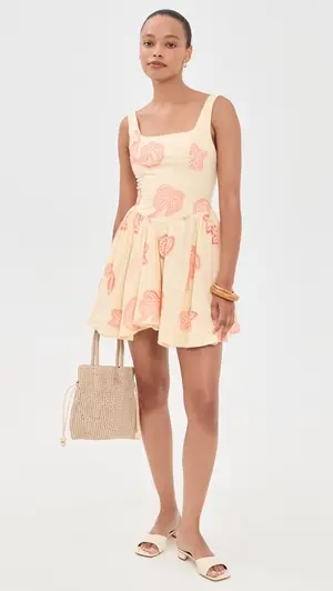 Agua Bendita Amonita Eyelet Mini Dress