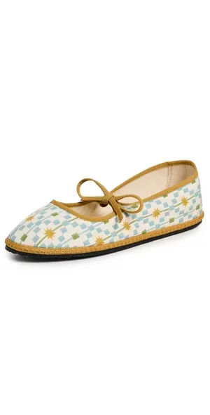 VIBI VENEZIA Brigitte Cotton Mary Janes - Sole