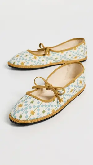 VIBI VENEZIA Brigitte Cotton Mary Janes
