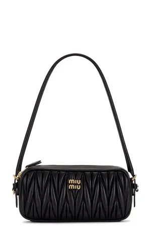 Miu Miu Matelassé Shoulder Bag - Nero