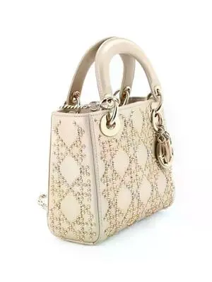 Dior Lady Chain Bag Mini Satchel - Neutrals