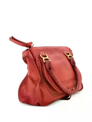 Chloé Marcie Leather Medium Shoulder Bag - Red