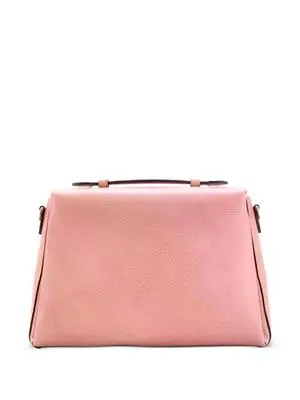 Gucci Interlocking Top Handle Bag Leather Shoulder Bag - Pink