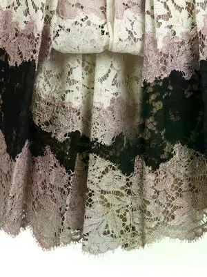 Valentino Garavani Lace Ruffle Mini Dress