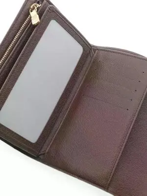 LOUIS VUITTON 2009 Portefeuille Alexandra Damier Ebene Wallet