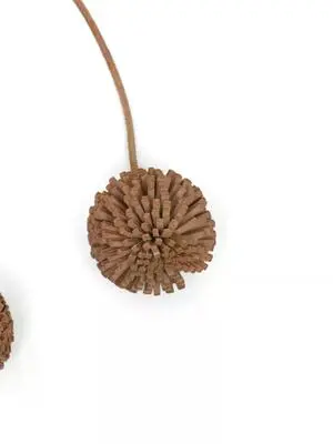 Dragon Diffusion Leather Pom-pom Charm - Neutrals