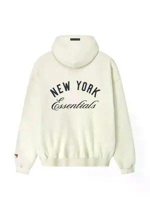 Fear Of God X New York Yankees Logo-print Hoodie - Neutrals
