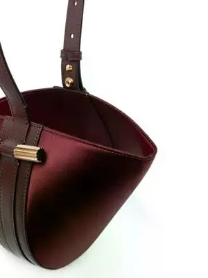 Victoria Beckham Portofino Satin Tote Bag - Red