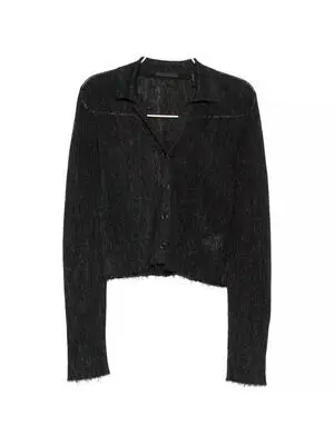 Helmut Lang V-neck Button Cardigan - Black
