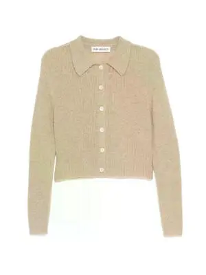 Our Legacy Fuzzy Knit Collared Cardigan - Green